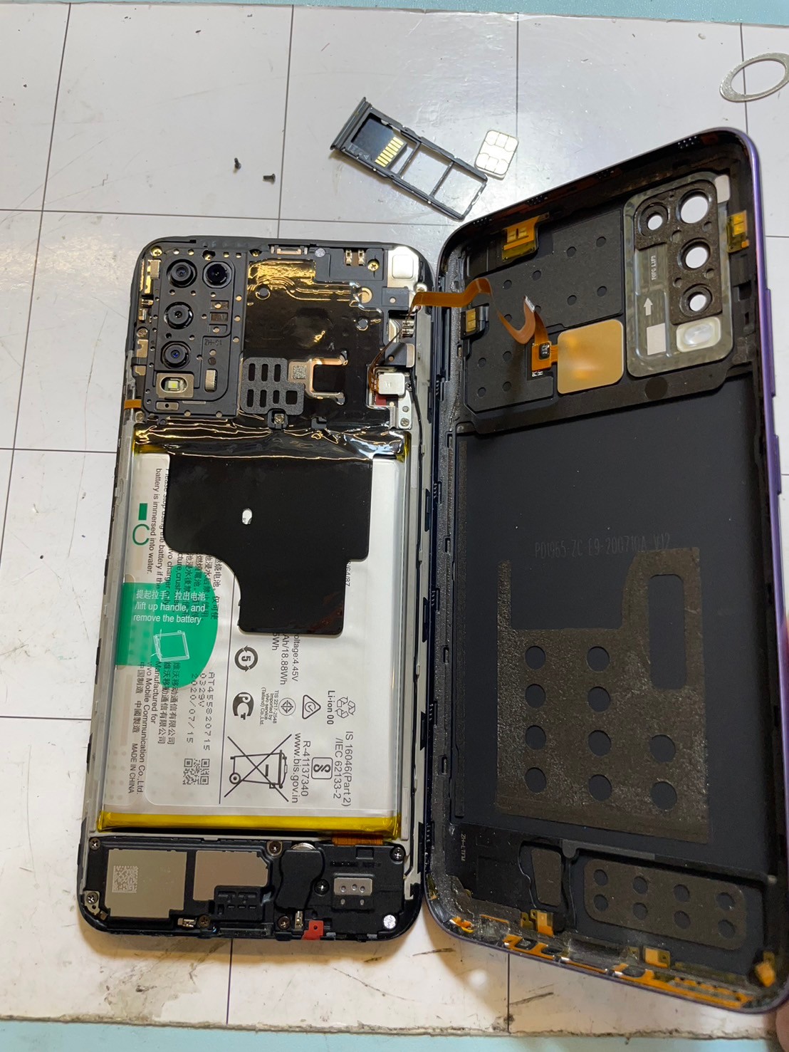 LINE_ALBUM_vivo Y50更換電池_240319_4 – 修彼特台南手機維修